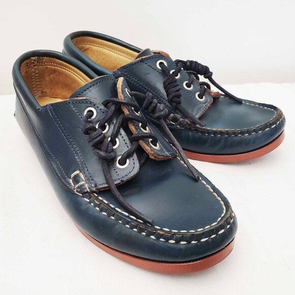 Quoddy | Shoes | Quoddy Amazonas Womens Navy Deck Boat Shoes Loafers ...
